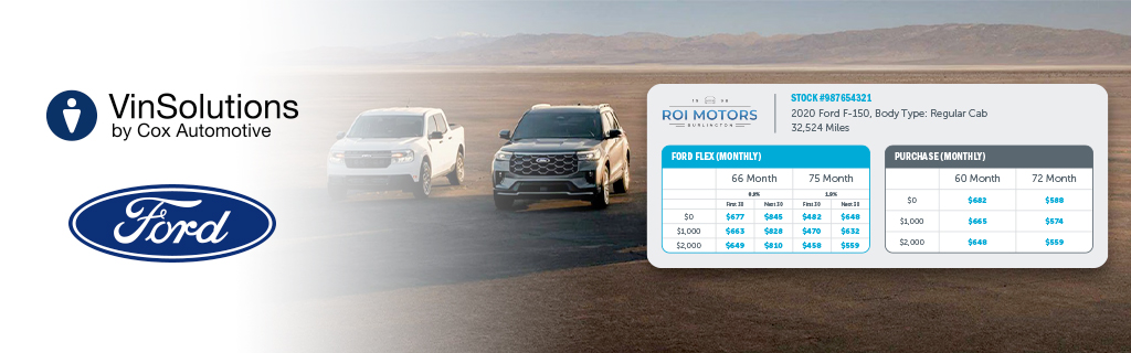 Ford Flex Buy Now Available in VinSolutions Desking